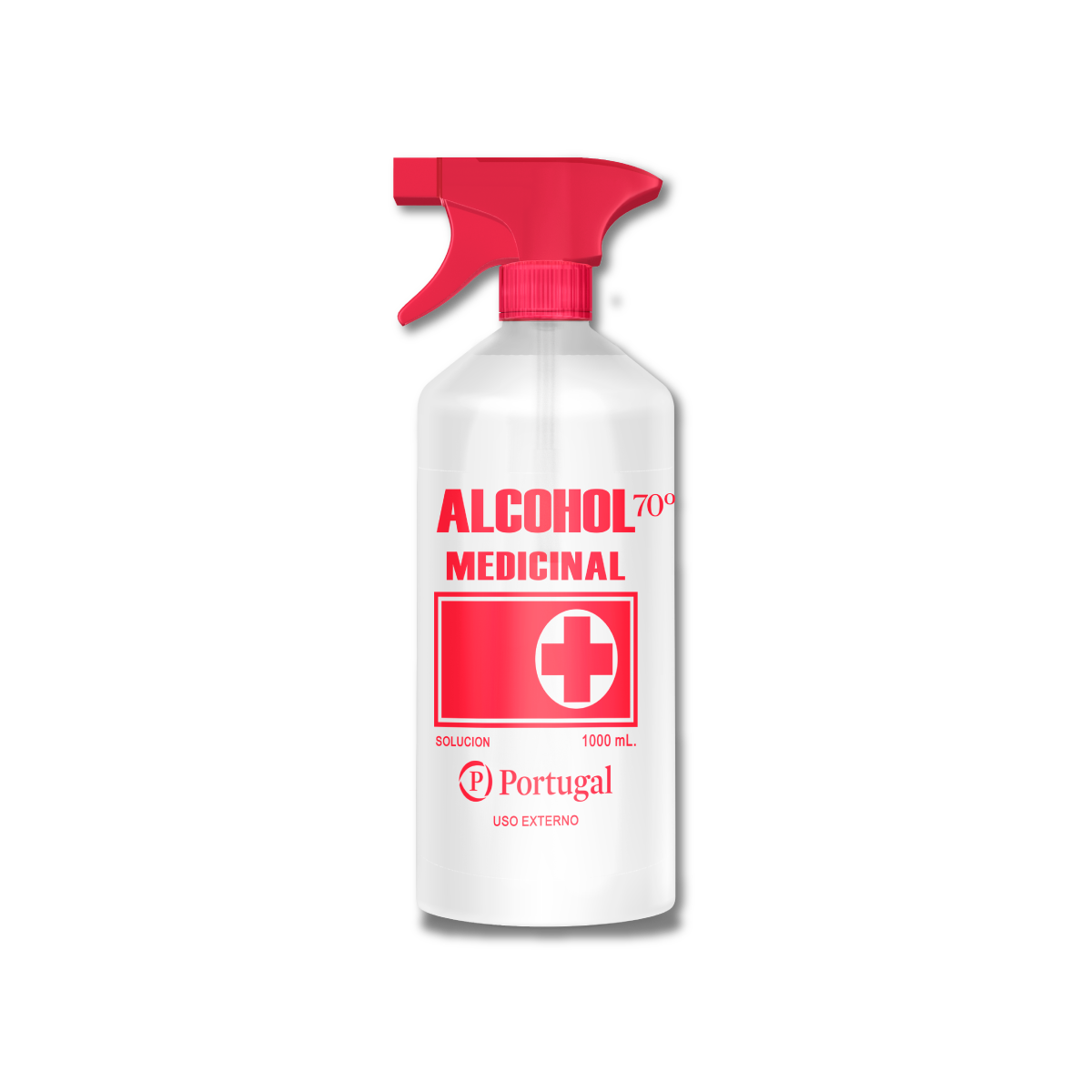 Alcohol medicinal 1L con bomba trigger – BOTICAPORTUGAL