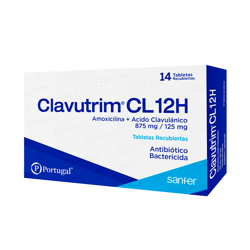 Clavutrim Cl 12H 875Mg/125Mg Tabletas Recubiertas - Blister ...